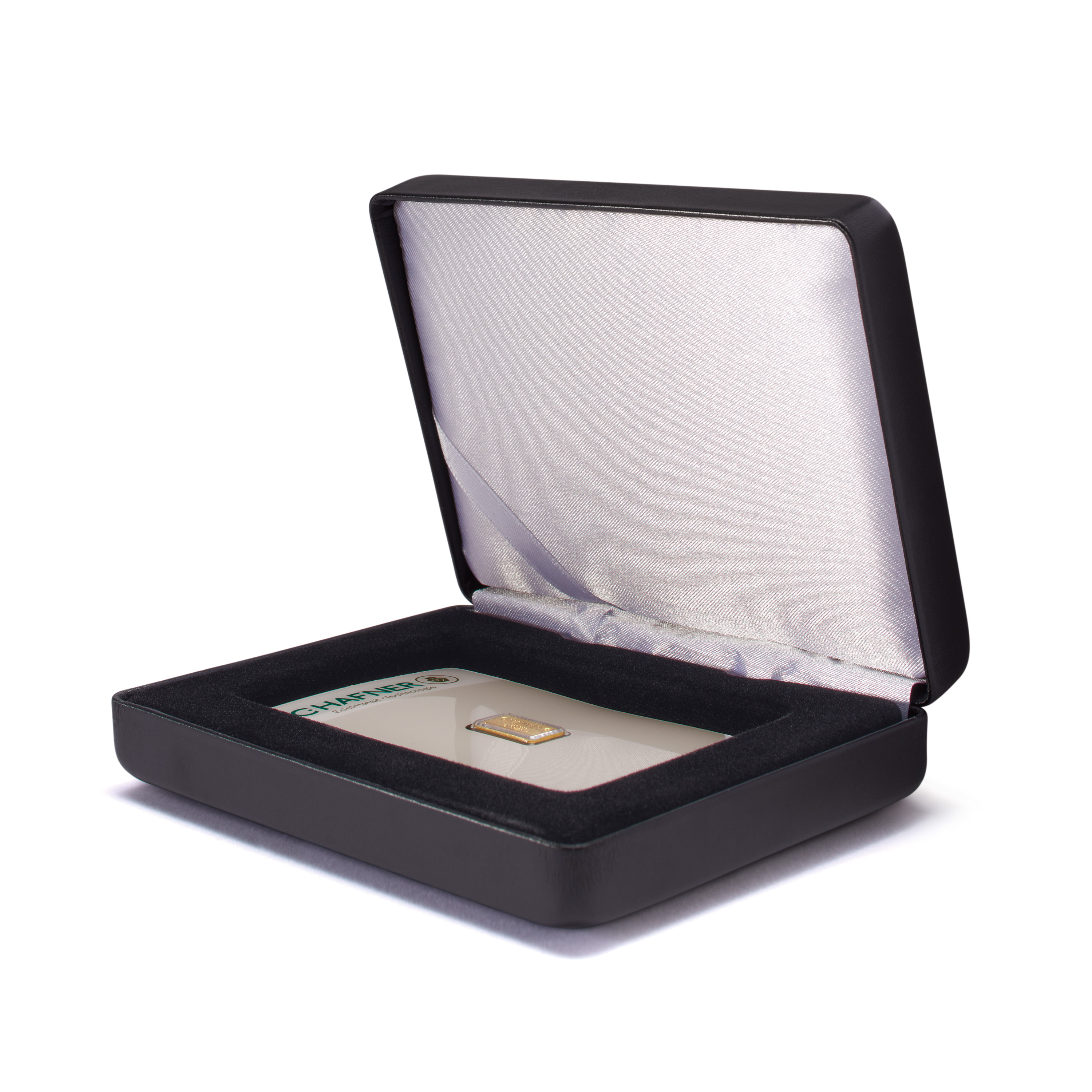 NOBILE etui for 1 embossed gold bar in blister packaging, horizontal ...