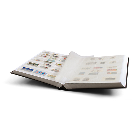 Stockbook BASIC, DIN A4, 64 white pages, non-padded cover, black at ...