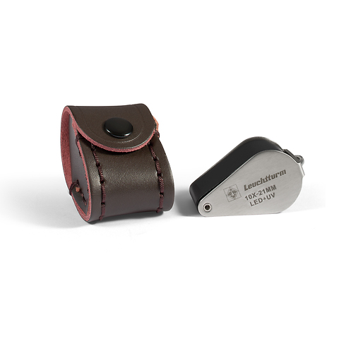 Precision Magnifier with LED and UV lamp, 10x magnification, 6 white hi ...