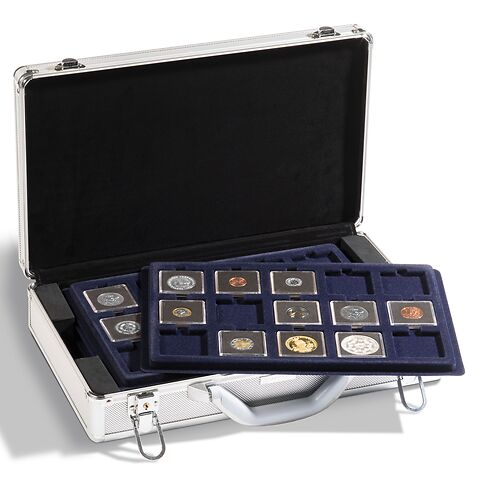 coin case CARGO L 6 for 90 QUADRUM-coincapsules, incl. 6 coin trays ...