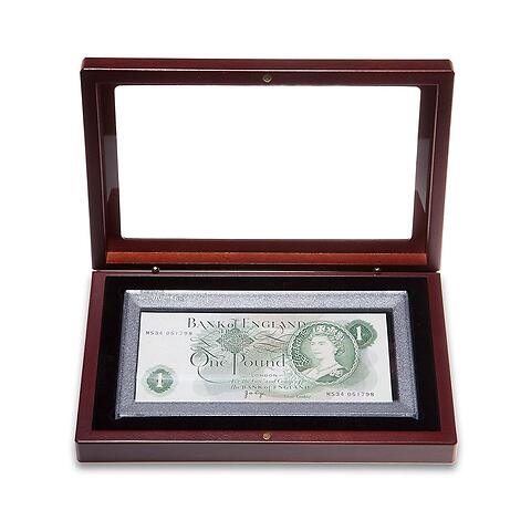 VOLTERRA Single Banknote Case with Glass Lid, including Banknote ...